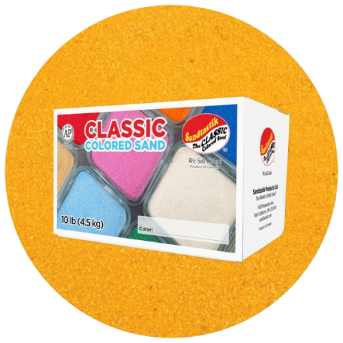 Classic Colored Sand - Fluorescent Orange - 10 lb (4.5 kg) Box
