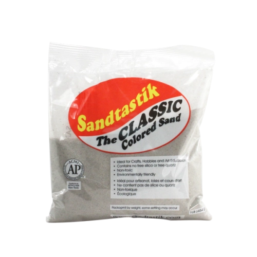 Classic Colored Sand - Grey - 1 lb (454 g) Bag