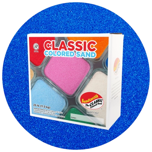 Classic Colored Sand - Blue - 25 lb (11.3 kg) Box